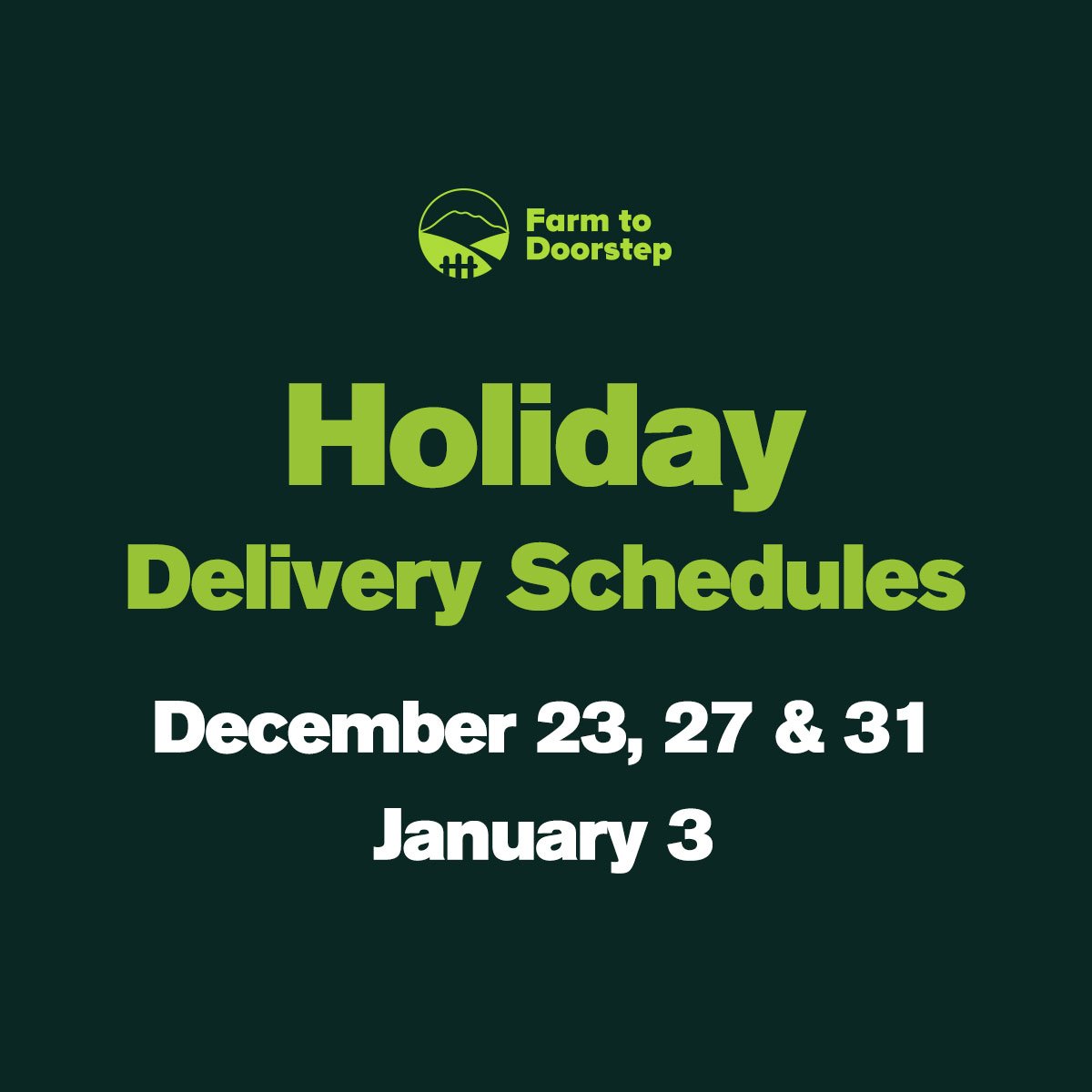 Farm to Doorstep — Fruits & Vegetables Supplier + Grocery delivery in ...